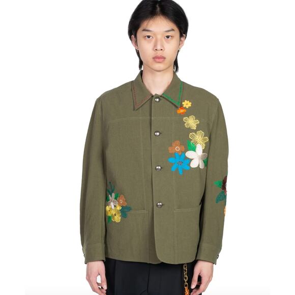 Andersson Bell | Jackets & Coats | Andersson Bell Khaki Flower ...